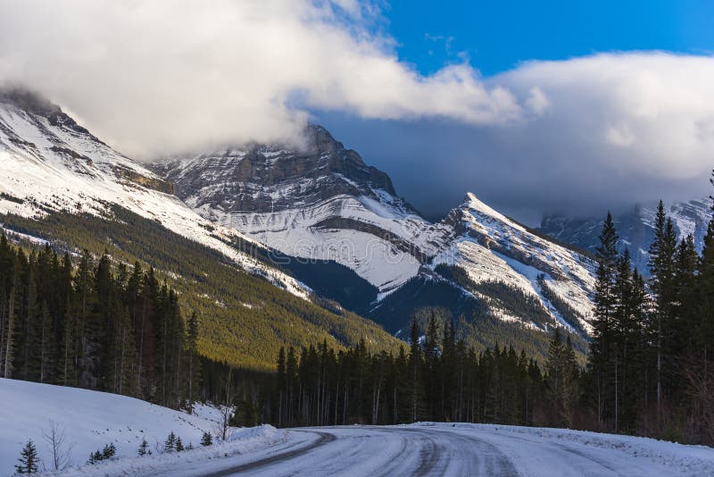 Spray lakes area alberta stock image. Image of camping - 63705625