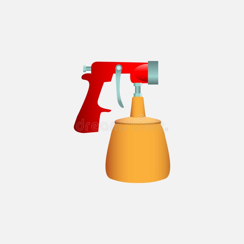 Spray Machine Paint. Construction. Flat. - Vector Stock Vector ...