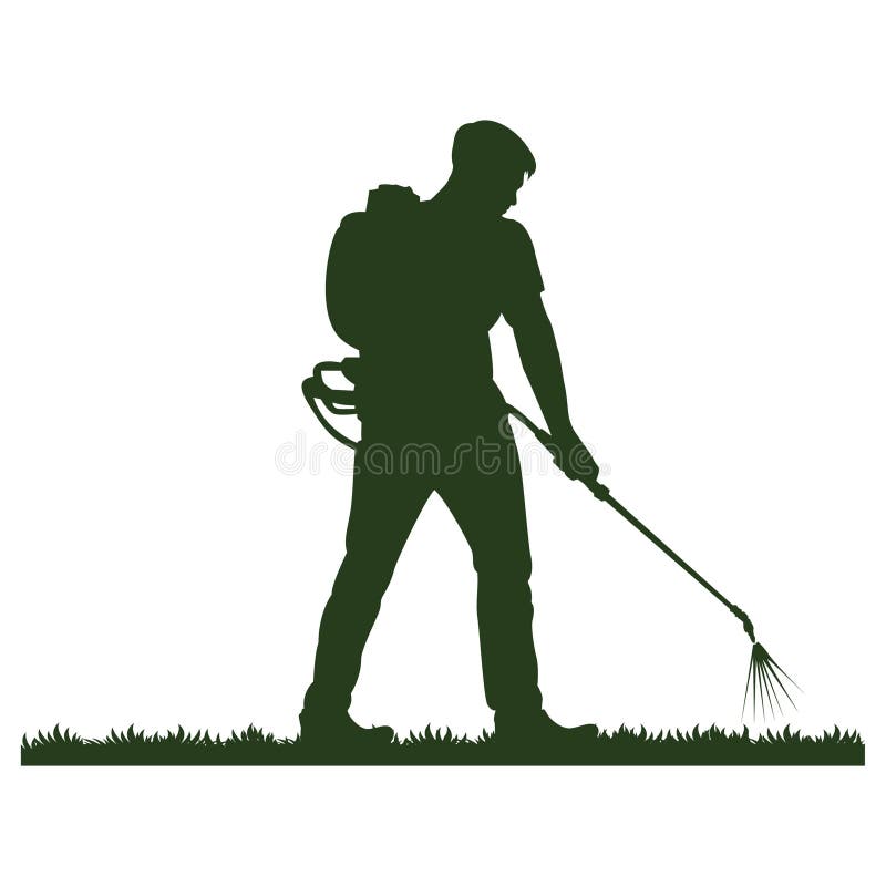 Spray Man Silhouette Vector Stock Illustration - Illustration of person ...