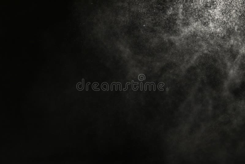 Spray Mist in a Black Background Stock Image - Image of water, abstract ...