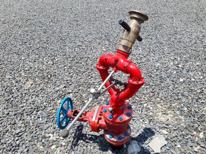 Spray Nozzle Fire Protection System Stock Image - Image of soil, blue ...