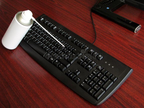 Spray nozzle with keyboard stock image. Image of dirty - 5107871