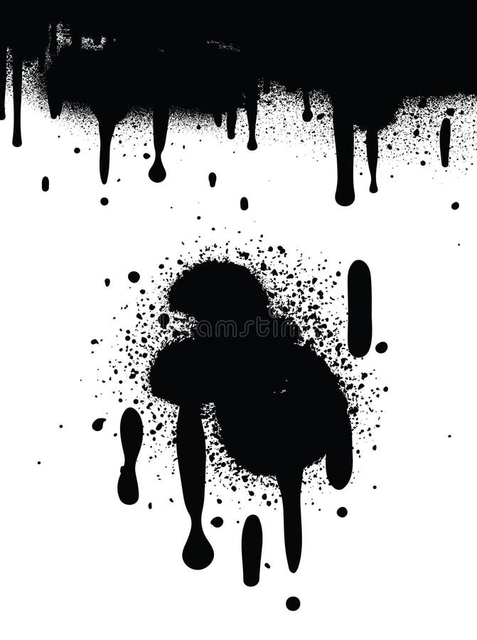 Spray Paint Abstract Vector Elements Stock Vector - Illustration of ...