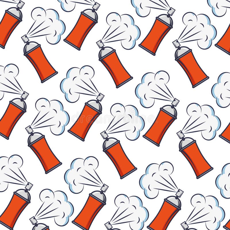 Spray Paint Bottles Pattern Background Stock Vector - Illustration of ...