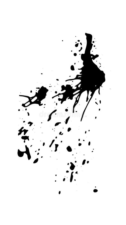 Spray Paint Brush, Splatter Patterns, Texture, Ink Drop on Vector Stock ...