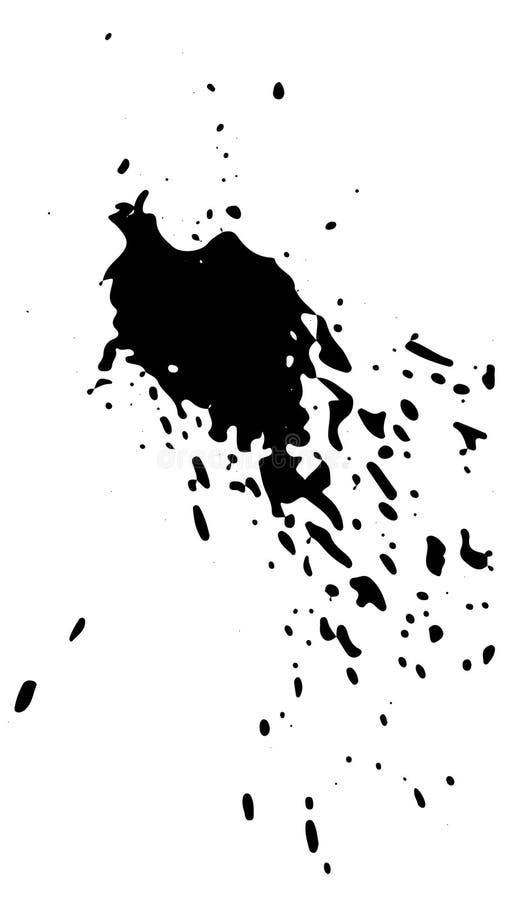 Spray Paint Brush, Splatter Patterns, Texture, Ink Drop on Vector Stock ...