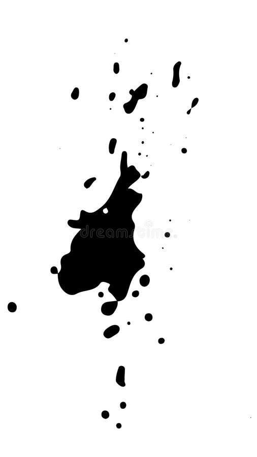 Spray Paint Brush, Splatter Patterns, Texture, Ink Drop on Vector Stock ...