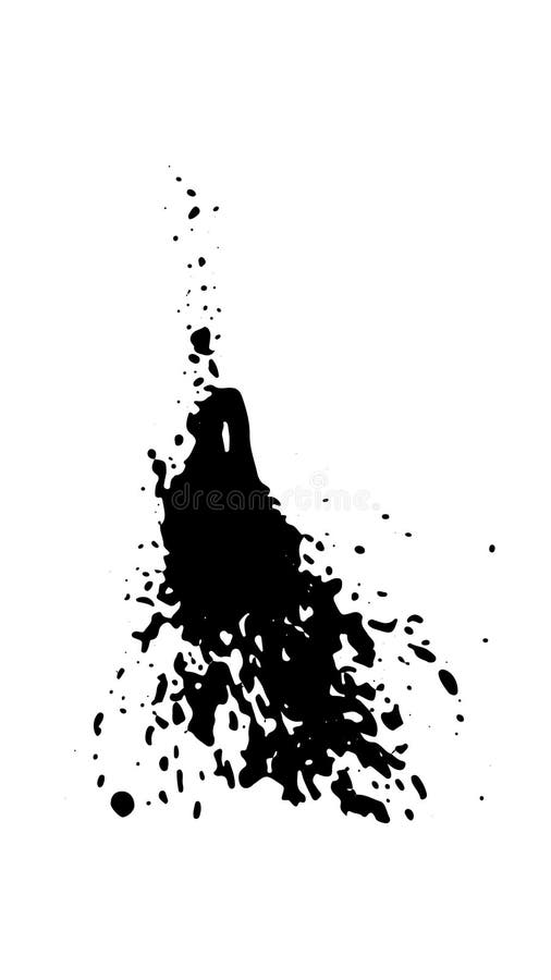 Spray Paint Brush, Splatter Patterns, Texture, Ink Drop on Vector Stock ...