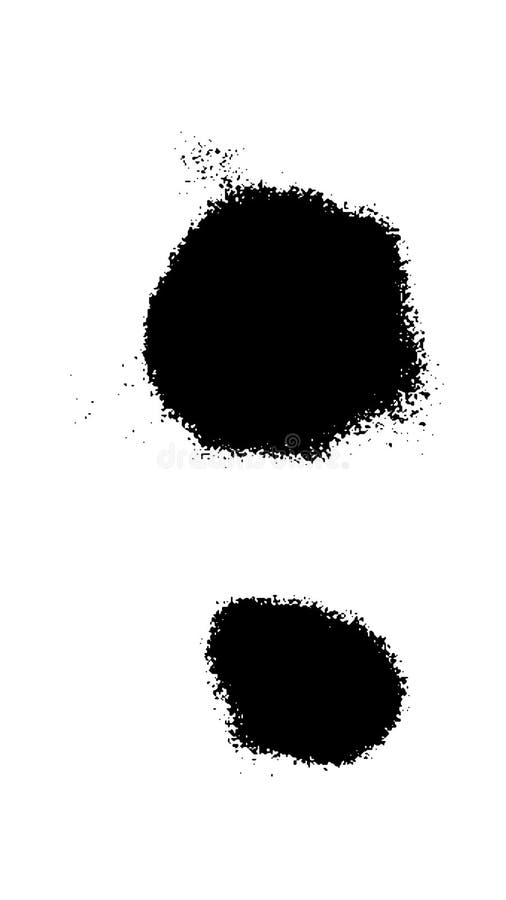 Spray Paint Brush, Splatter Patterns, Texture, Ink Drop on Vector Stock ...