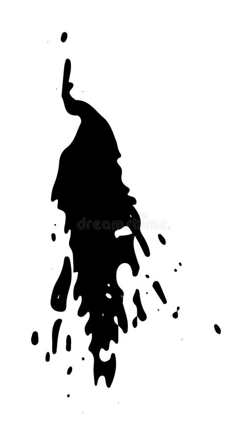 Spray Paint Brush, Splatter Patterns, Texture, Ink Drop on Vector Stock ...