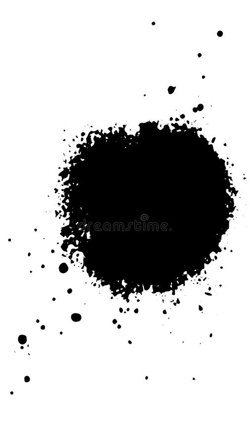 Spray Paint Brush, Splatter Patterns, Texture, Ink Drop on Vector Stock ...