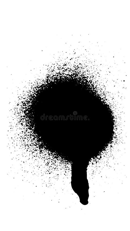 Spray Paint Brush, Splatter Patterns, Texture, Ink Drop on Vector Stock ...