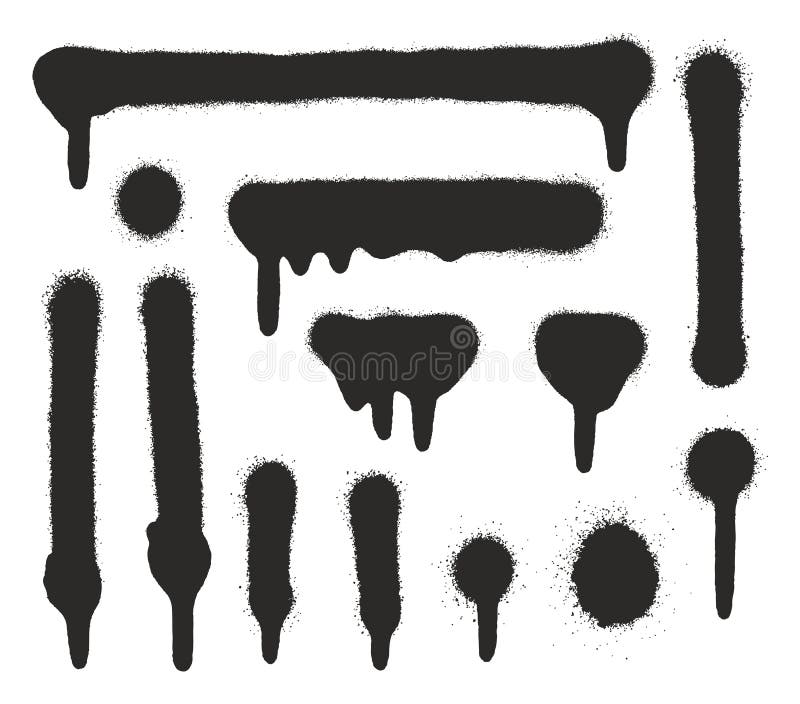 Spray Paint Elements Set 22 Stock Vector - Illustration of design ...
