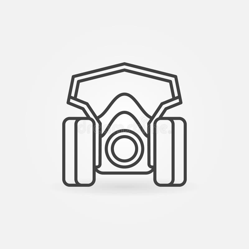 Spray paint mask icon stock vector. Illustration of simple - 83184721