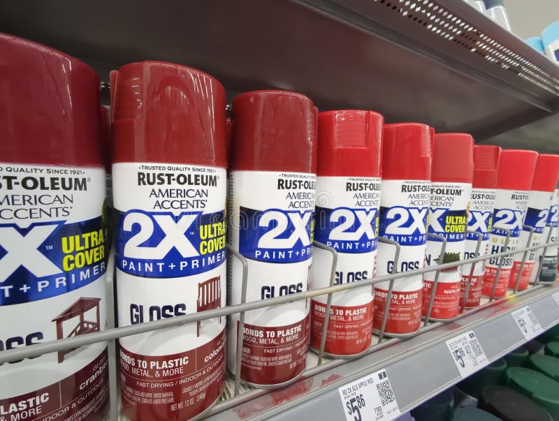 Spray Paint Rust-Oleum Brand Paint Rainbow at Walmart Shelf Display ...