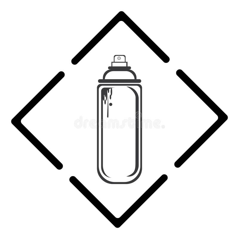 Spray Can Container Pictogram Stock Illustrations – 1,569 Spray Can ...