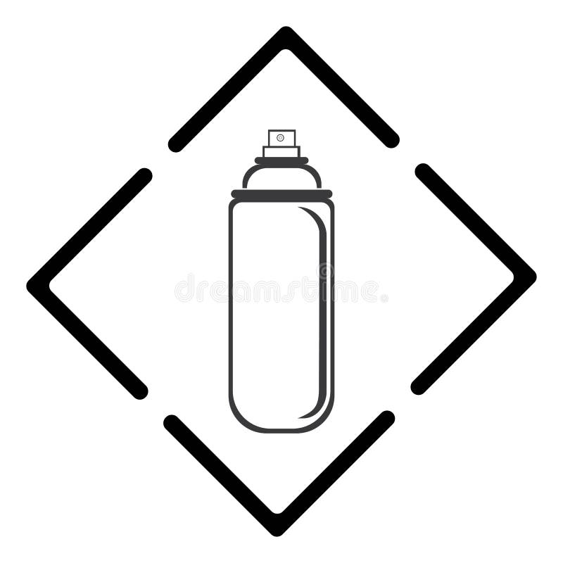 Spray Can Container Pictogram Stock Illustrations – 1,569 Spray Can ...
