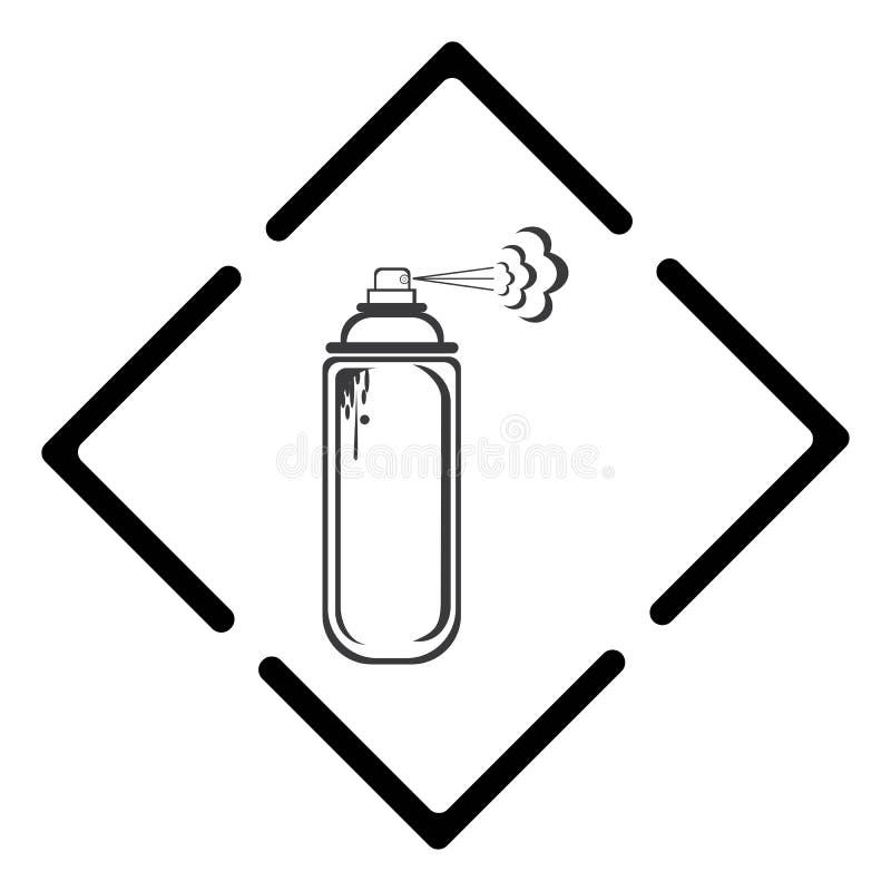 Spray Can Container Pictogram Stock Illustrations – 1,569 Spray Can ...