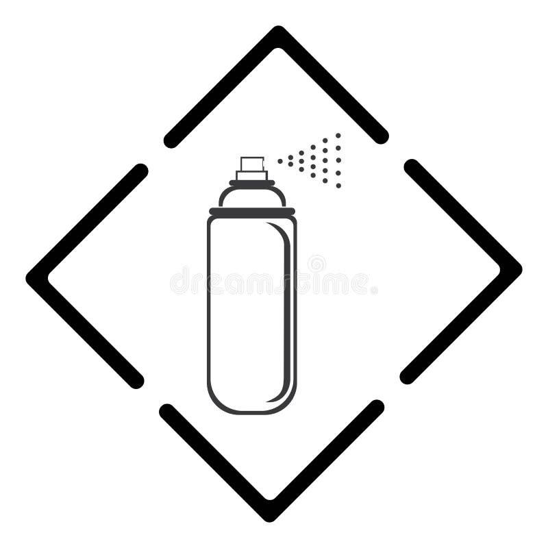 Spray Can Container Pictogram Stock Illustrations – 1,569 Spray Can ...