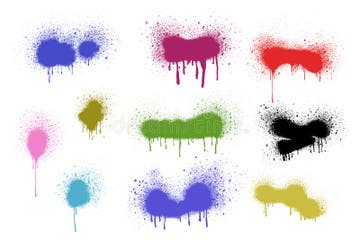 Spray Paint Drips Lines Stock Illustrations – 389 Spray Paint Drips ...