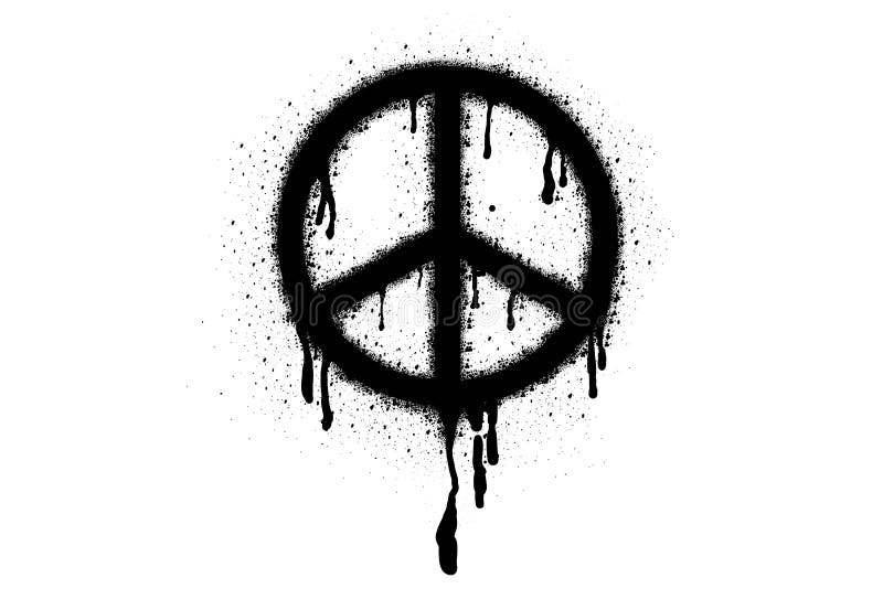 Peace Symbol Spray Paint Stock Illustrations – 395 Peace Symbol Spray ...