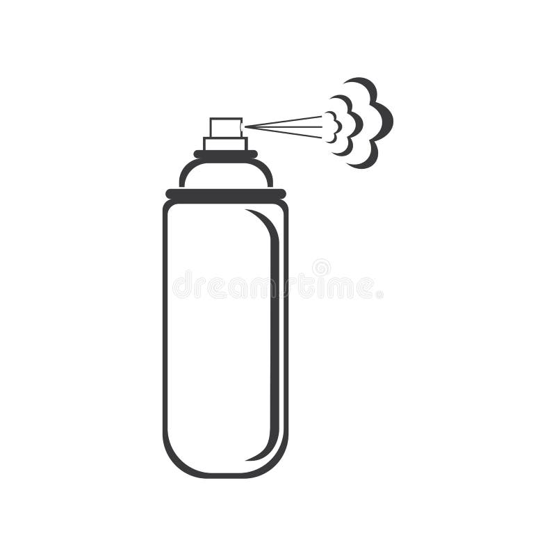 Spray Paint Vector Illustration Icon Logo Template Design Stock Vector ...