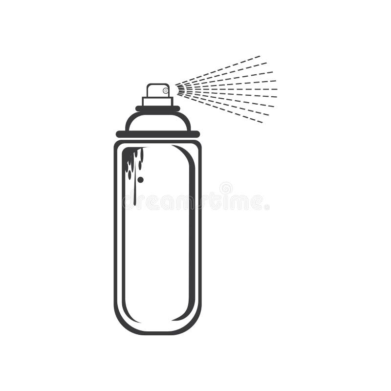 Spray Paint Vector Illustration Icon Logo Template Design Stock Vector ...