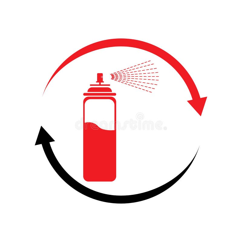 Spray paint stock vector. Illustration of symbol, container - 164652681
