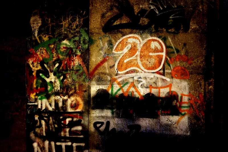 Spray painted art editorial stock photo. Image of spray - 107601633