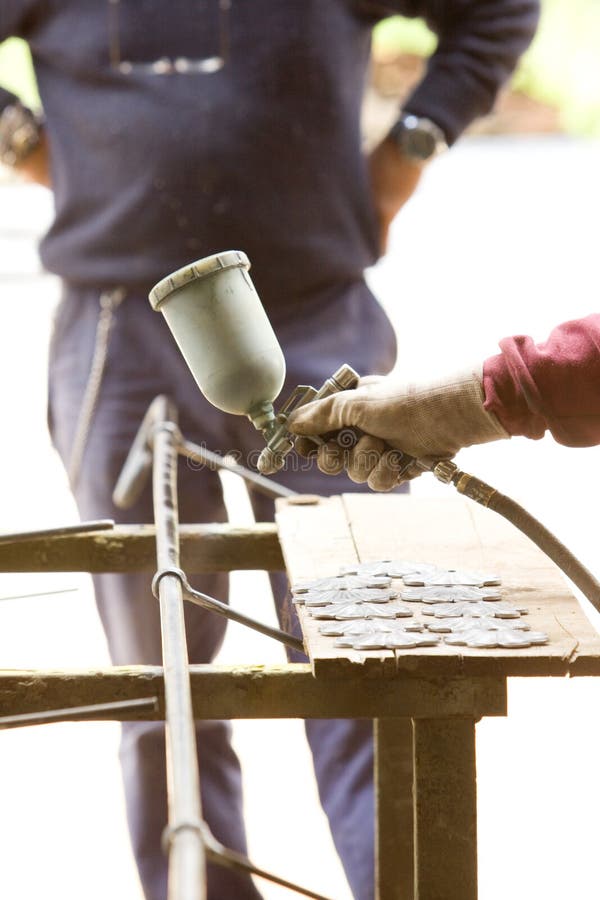 Spray painter stock photo. Image of restore, painter - 37399630