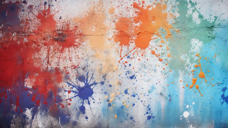 Spray Painting Concrete Wall Background Generative AI Stock ...