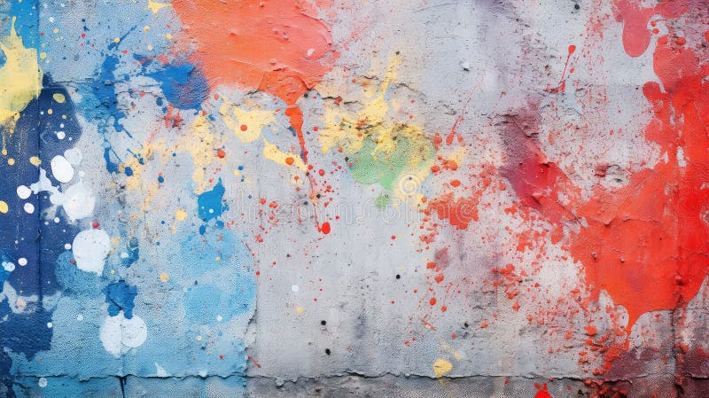 Spray Painting Concrete Wall Background Generative AI Stock ...