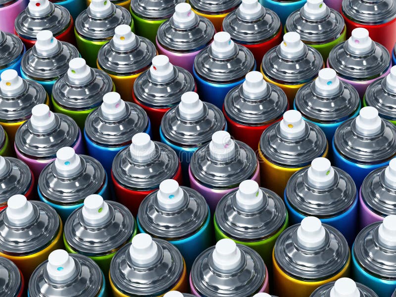 Spray paints stock image. Image of colored, aerosol, creativity - 45099427