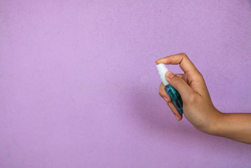 Spray Protection Against Germs Stock Image - Image of close, virus ...