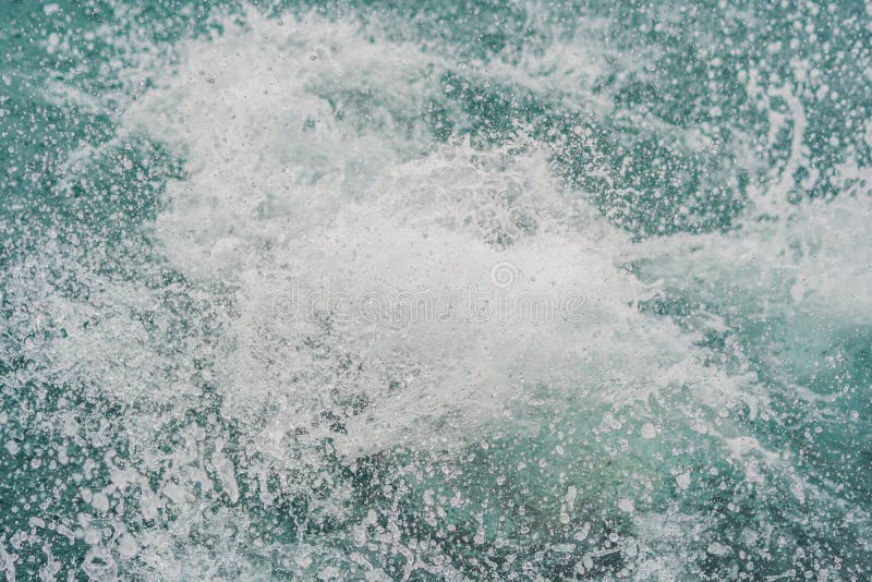 Spray into the Sea after a Man Dived Stock Image - Image of ...