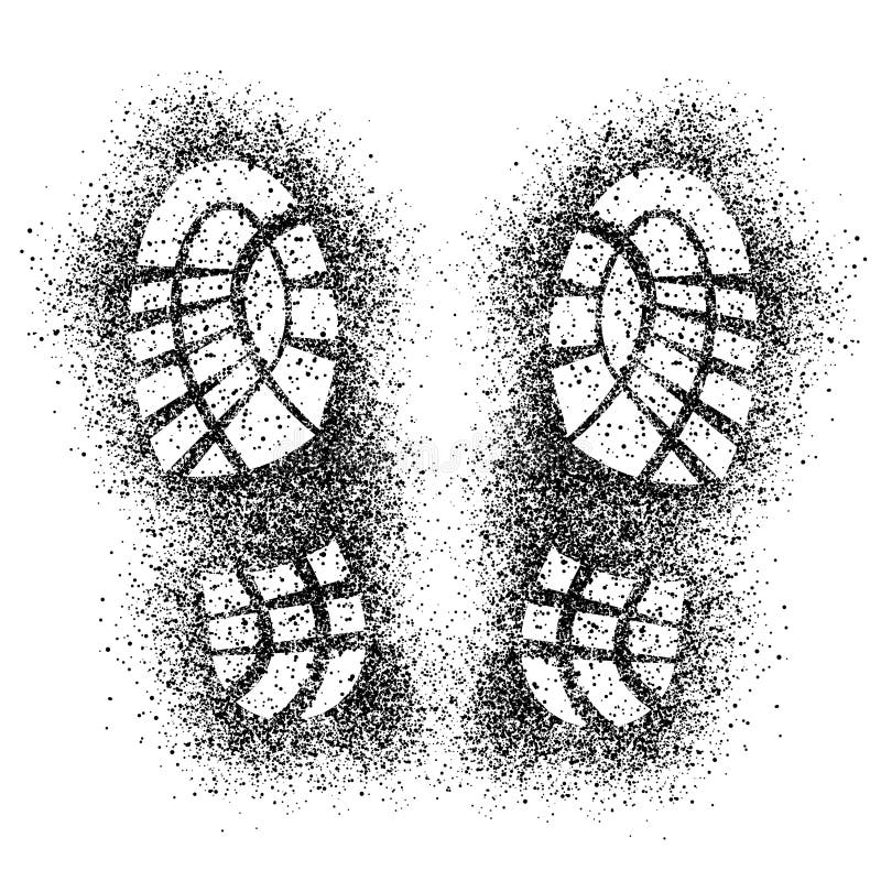 Splash Shoe Print Stock Illustrations – 130 Splash Shoe Print Stock ...