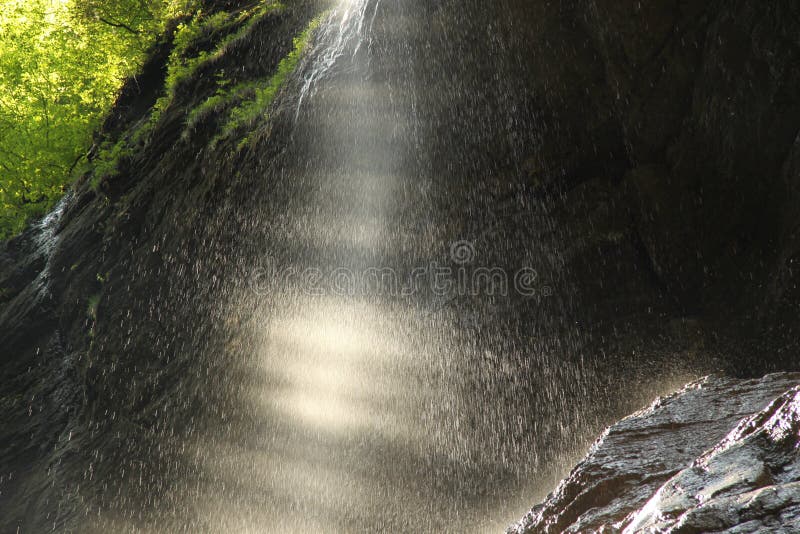 Spray or Shower from Water in the Cave Stock Photo - Image of cave ...