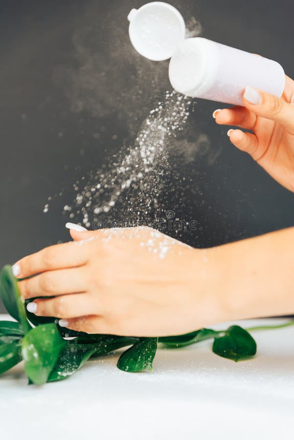 Spray from a Tube of Cosmetics Close-up Stock Image - Image of female ...