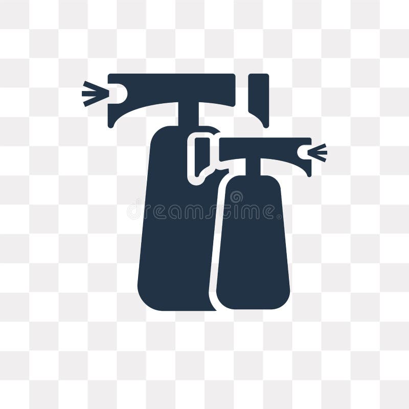 Spray Vector Icon Isolated on Transparent Background, Spray Tra Stock ...