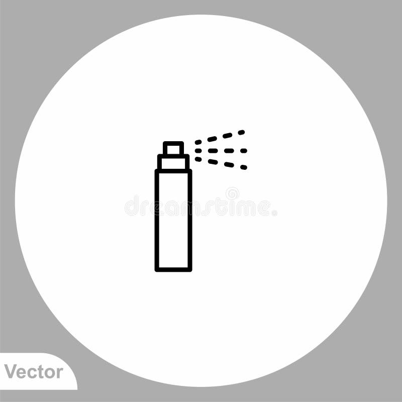 Spray Vector Icon Sign Symbol Stock Vector - Illustration of aerosol ...