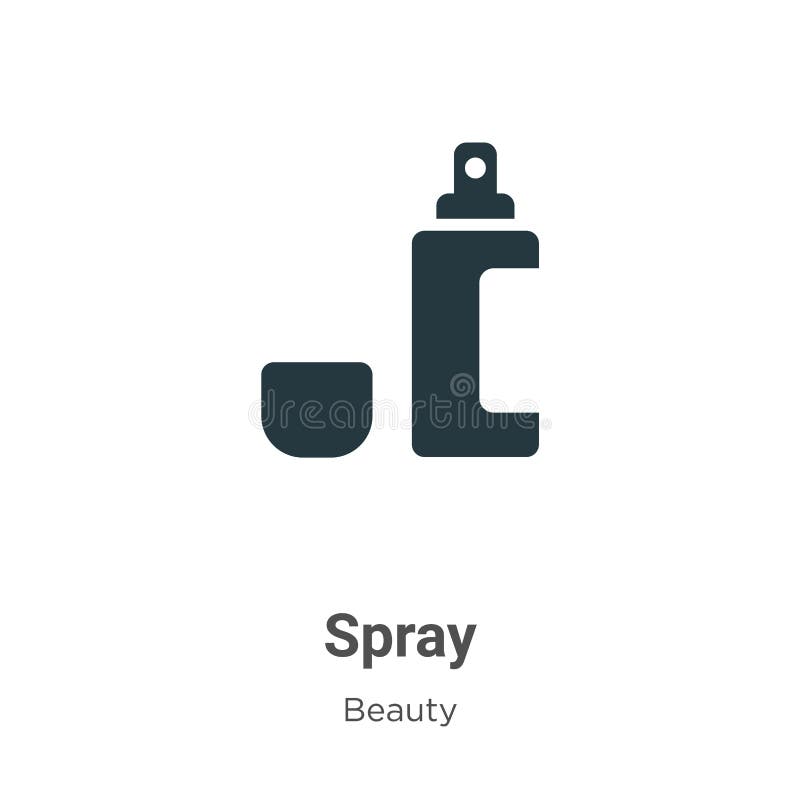 Spray Vector Icon on White Background. Flat Vector Spray Icon Symbol ...