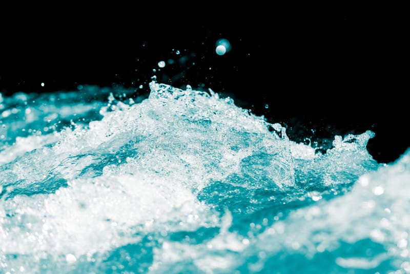 Spray Water on a Black Background Stock Photo - Image of speed, spray ...