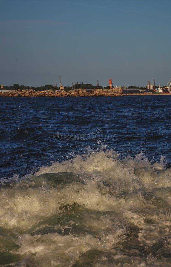 Spray of Water Splashes Out of Boat Stock Image - Image of ferry, drain ...