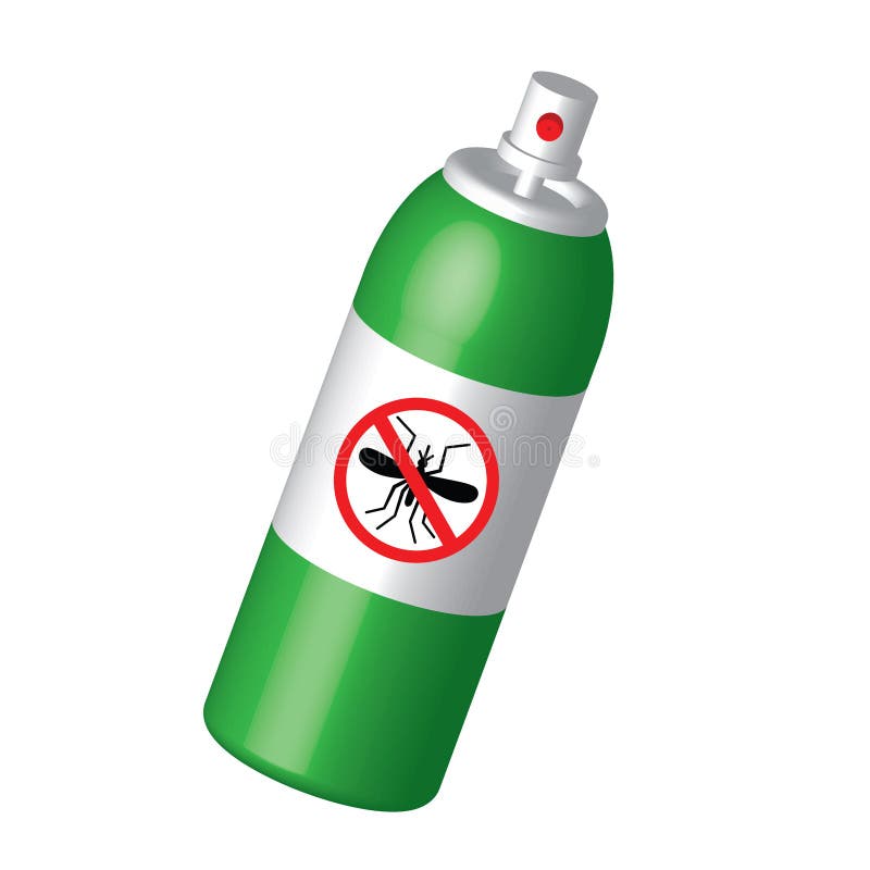 Anti mosquito spray stock illustration. Illustration of aerosol - 264440575