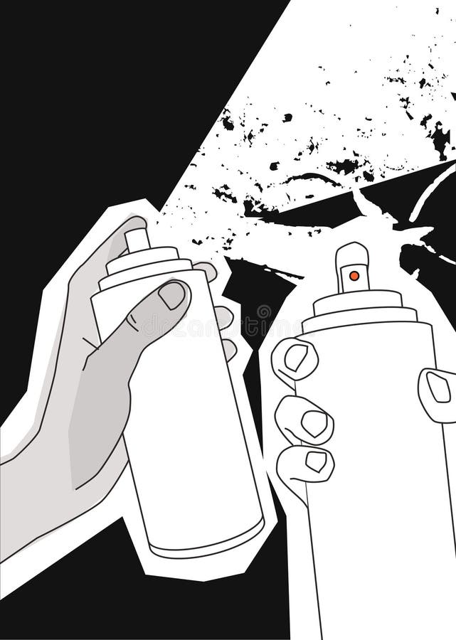 Graffiti spray can stock vector. Illustration of grunge - 8231027
