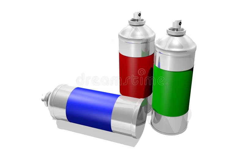 Spraydosen stock abbildung. Illustration von spraydosen - 16329106