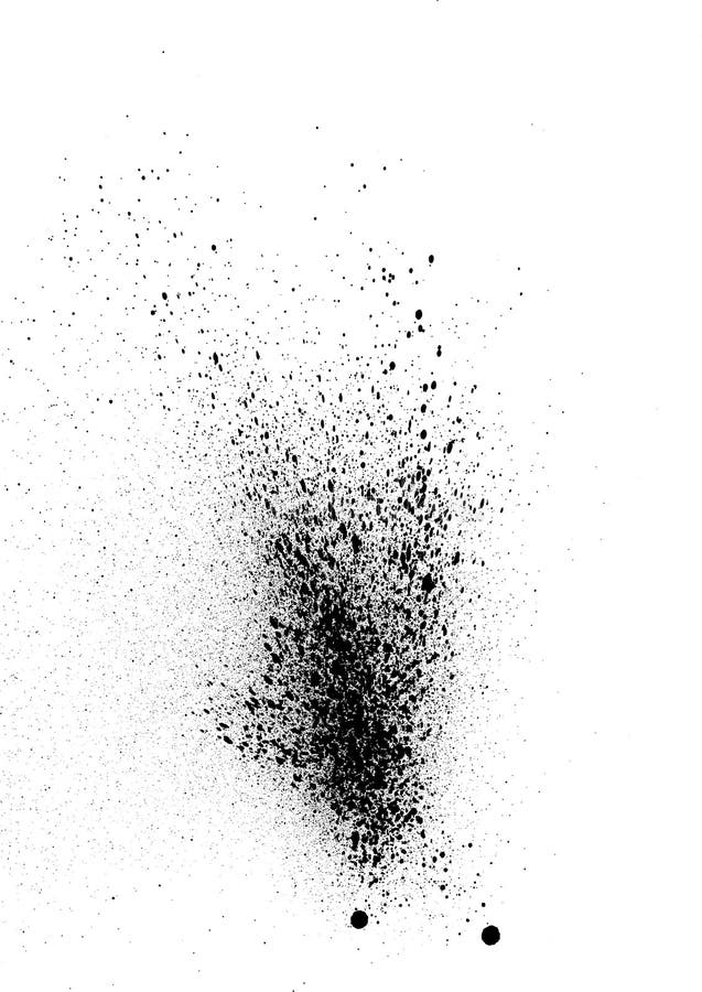 Sprayed Graffiti Effect in Black on White Stock Vector - Illustration ...