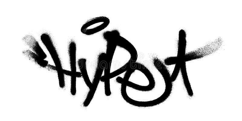 Sprayed 666 Font Graffiti with Overspray in Black Over White. Vector ...