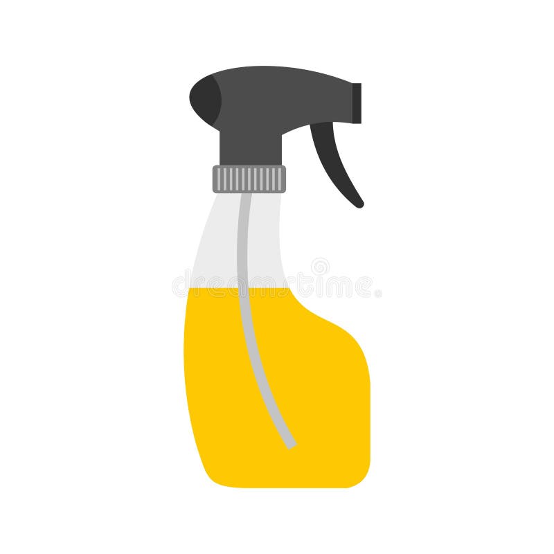 Sprayer Bottle Icon, Flat Style Stock Vector - Illustration of ...