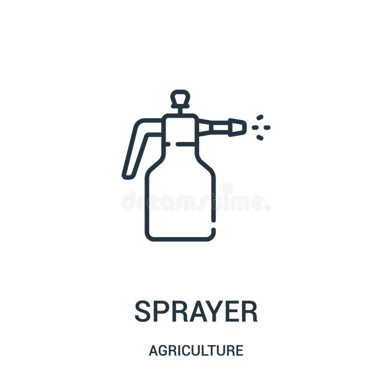 Sprayer Icon Vector from Agriculture Collection. Thin Line Sprayer ...